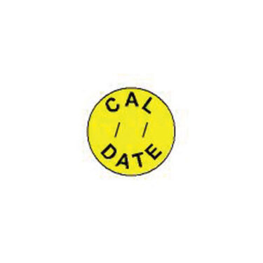 CALIBRATION DATE COLOUR CODED DOT LABEL - Bluecode