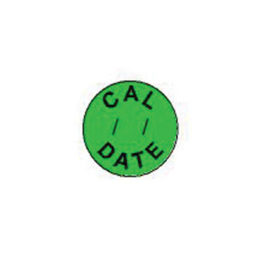 CALIBRATION DATE COLOUR CODED DOT LABEL - Bluecode